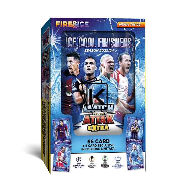 2023-24 Topps Match Attax EXTRA UEFA Club Competition Tin Mega Ice Cool ...