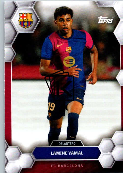 fotbalová kartička 2024-25 Topps FC Barcelona Fan Set 18 Lamine Yamal :: Kartičkárna