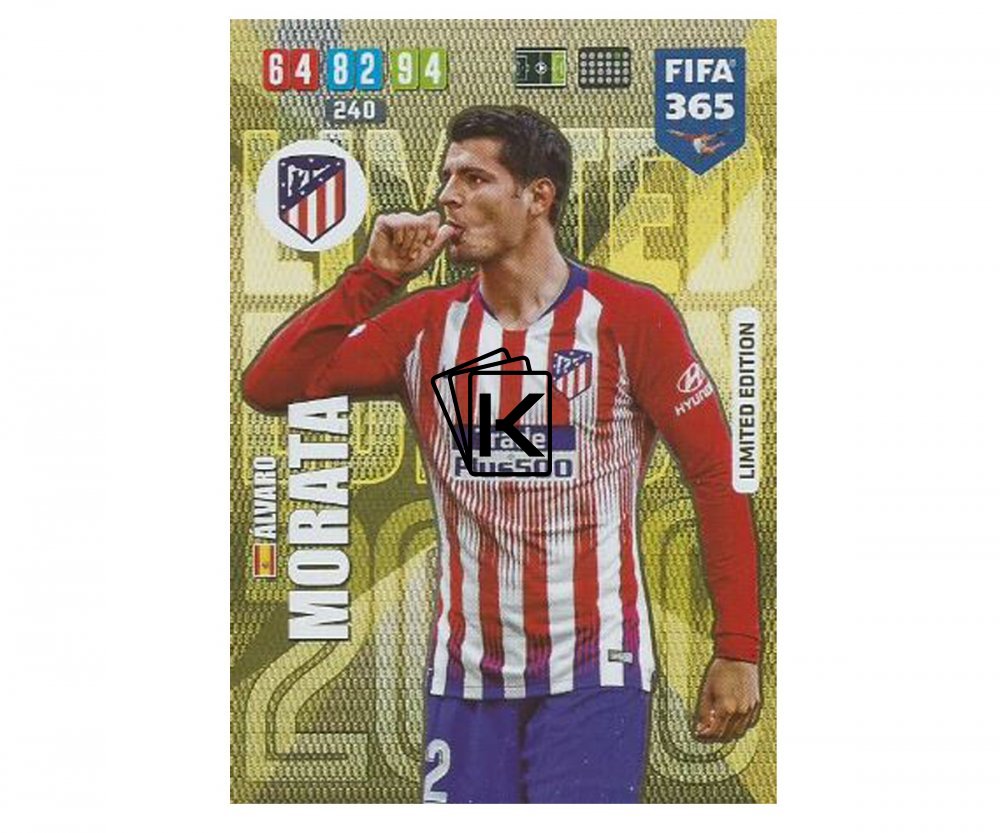 Fotbalová kartička Panini FIFA 365 – 2020 Limited Edition Alvaro Morata ...