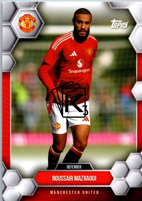 fotbalová kartička 2024-25 Topps Manchester United Fan Set 6 Noussair ...
