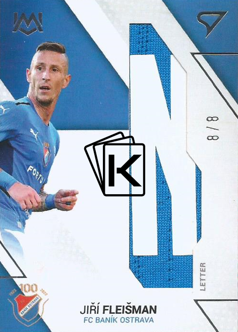 2022-23 SportZoo Fortuna Liga Unique Mark UM-JF Jiří Fleišman Letter N ...