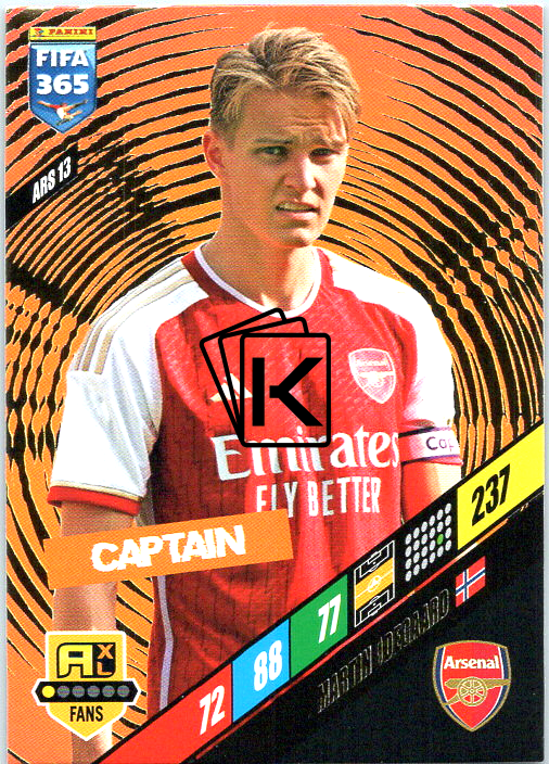 fotbalová karta Panini FIFA 365 2024 Adrenalyn XL ARS13 Martin Ødegaard ...