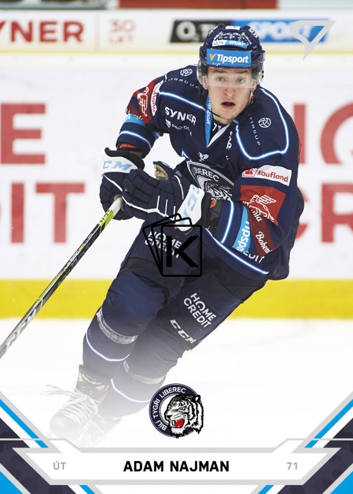 hokejová kartička 2021-22 SportZoo Tipsport Extraliga 33 Adam Najman HC ...