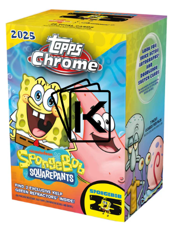 2025 Topps SpongeBob Chrome 25th Anniversary Blaster Box :: Kartičkárna