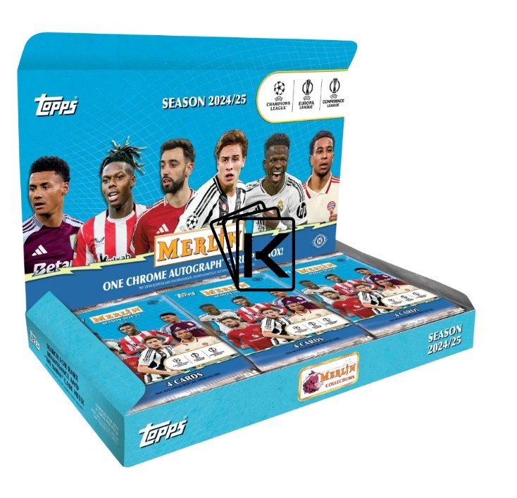 2024-25 Topps Merlin UEFA Club Competitions Hobby Box :: Kartičkárna