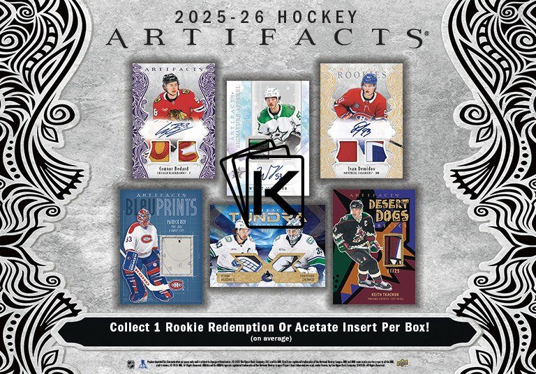 2025-26 Upper Deck Artifacts Hockey Blaster Box :: Kartičkárna