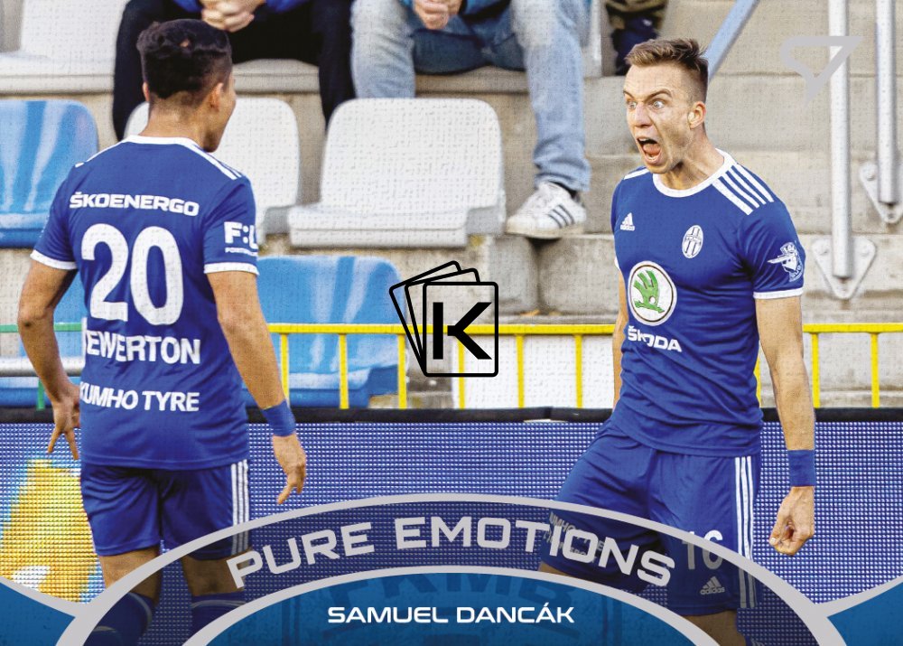fotbalová kartička 2021-22 SportZoo Fortuna Liga Serie 2 Pure Emotions PE-13 Samuel Dancák FK ...