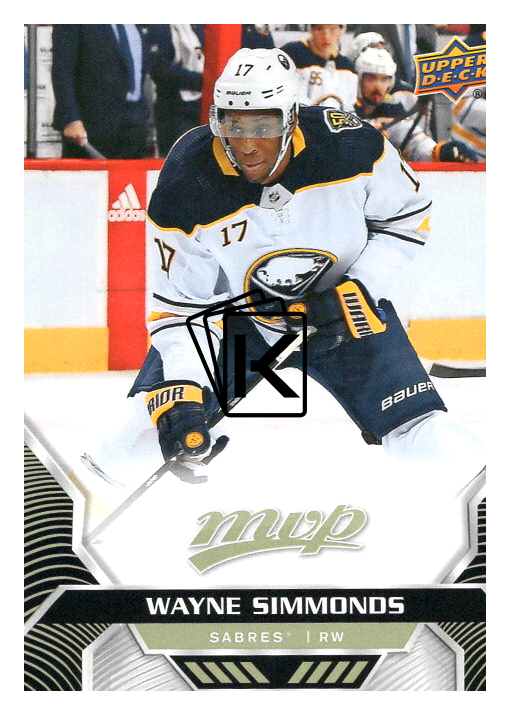 2020-21 UD MVP 72 Wayne Simmonds - Buffalo Sabres :: Kartičkárna