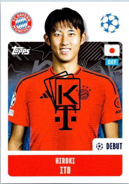 2024-25 Topps Champions League 174 Hiroki Ito (FC Bayern München) :: Kartičkárna