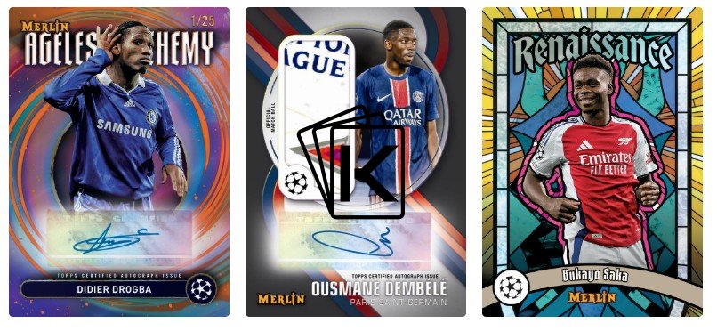 2024-25 Topps Merlin UEFA Club Competitions Hobby Box :: Kartičkárna