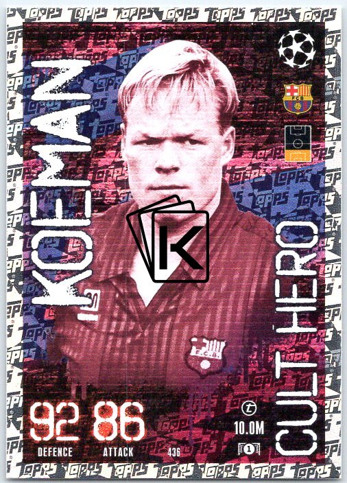 Fotbalová kartička 2023-24 Topps Match Attax UEFA Club Competitions Cult hero 436 Ronald Koeman ...