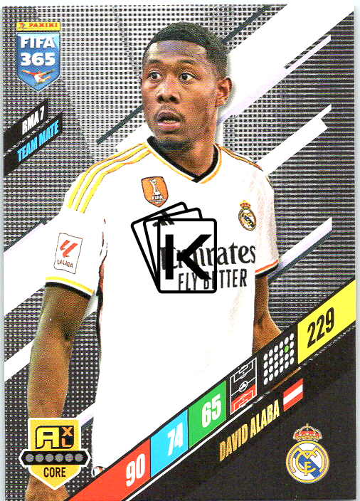 fotbalová karta Panini FIFA 365 2024 Adrenalyn RMA7 David Alaba Real ...
