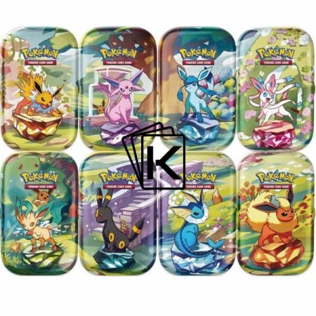 Pokémon Prismatic Evolutions Mini Tin Display Box :: Kartičkárna