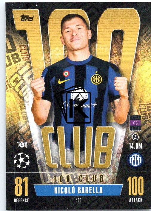 Fotbalová kartička 2023-24 Topps Match Attax UEFA Club Competitions 100 ...