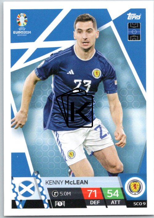 fotbalová karta Topps Match Attax EURO 2024 SCO9 Kenny McLean (Scotland ...