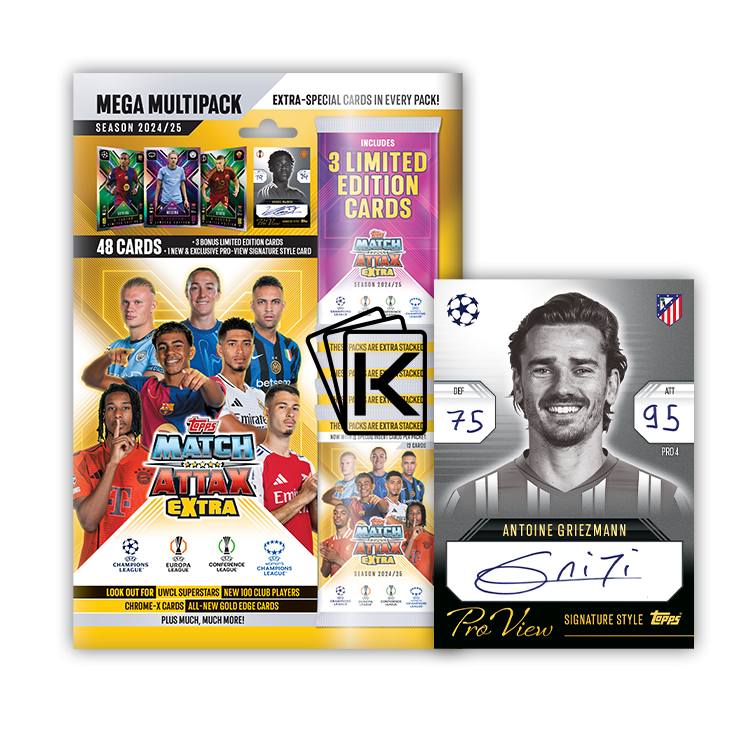 2024-25 Topps Match Attax EXTRA UEFA Club Competitions Mega Multipack ...