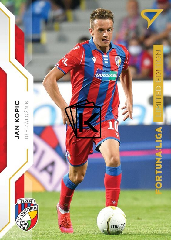 fotbalová kartička SportZoo 2020-21 Fortuna Liga Gold Limited 93 Jan ...