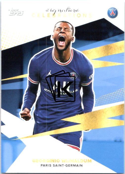 Fotbalová kartička Topps 2021-22 PSG Team Set Signature Celebrations 35 ...
