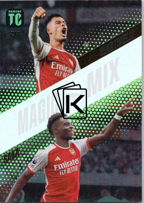 fotbalová karta Panini Top Class 217 Gabriel Martinelli / Bukayo Saka ...