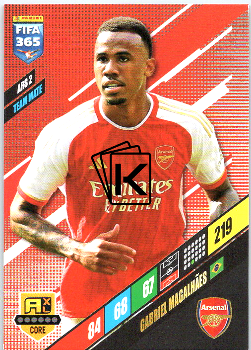 fotbalová karta Panini FIFA 365 2024 Adrenalyn ARS2 Gabriel Magalhães ...
