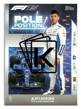 2025 Topps Turbo Attax F1 Williams Racing Pole Position 125 Alex Albon ...