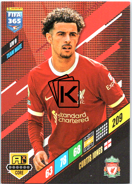 fotbalová karta Panini FIFA 365 2024 Adrenalyn LIV9 Curtis Jones ...