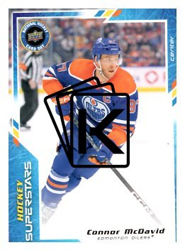 hokejová kartička 2023-24 UD National Card Day NHCD-11 Connor McDavid ...