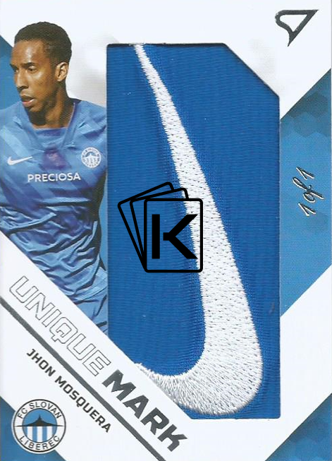 2020-21 SportZoo Fortuna Liga Unique Mark UM10 Jhon Mosquera Nike Logo ...