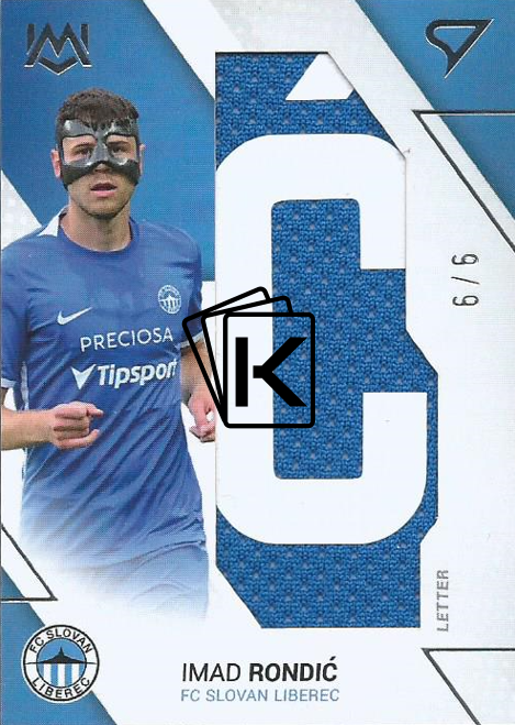 2022-23 SportZoo Fortuna Liga Unique Mark UM-IR Imad Rondic Letter C 6/ ...