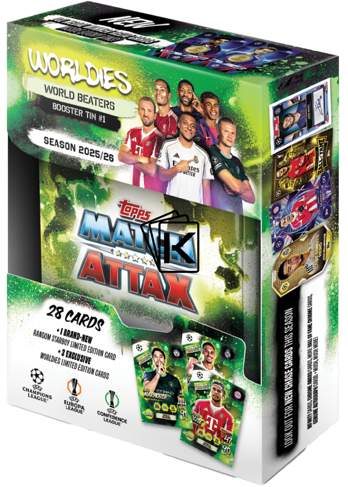 2025-26 Topps Match Attax UEFA Club Competitions Mini Tin 1 World Beaters :: Kartičkárna