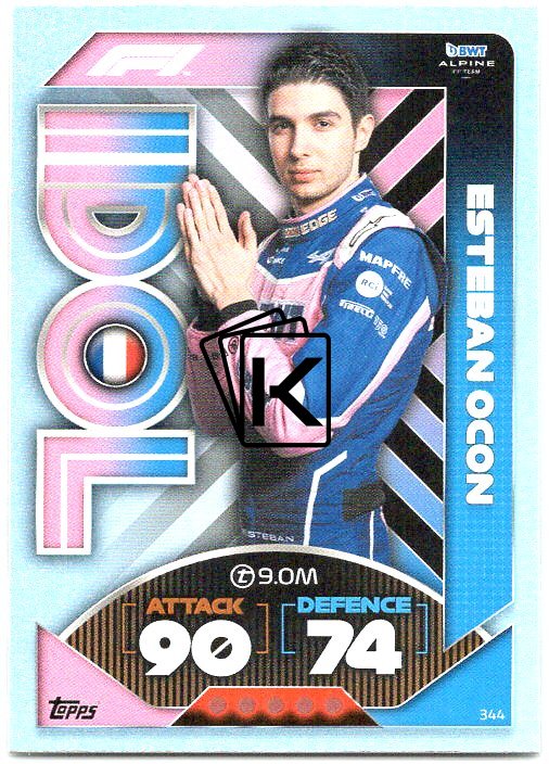 2022 Topps Formule 1 Turbo Attax F1 Idol 344 Esteban Ocon (Alpine ...