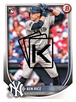 Baseballová karta 2025 Bowman 85 Ben Rice, New York Yankees RC ...