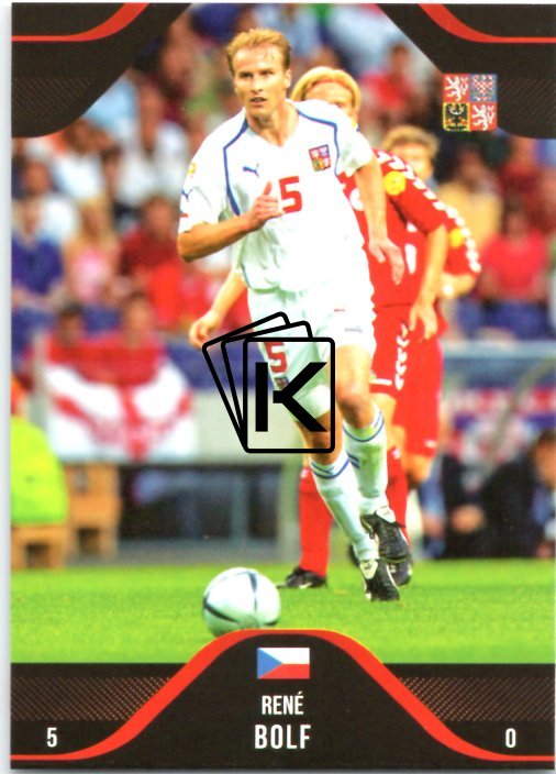 fotbalová kartička 2022 Pro Arena Repre v srdcích Red 7 René Bolf ...